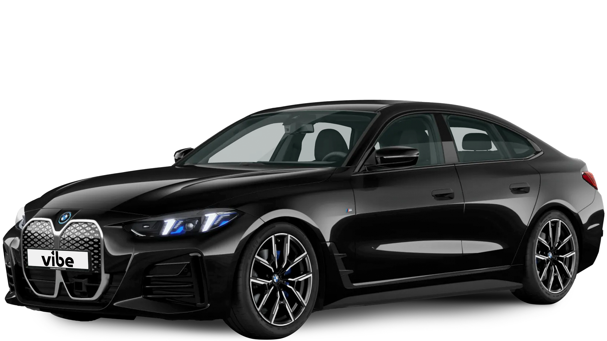 Stilvolle Bmw I4 Schwarz Bildnull